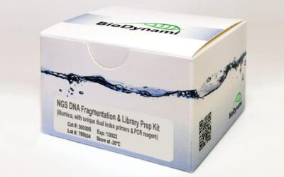 NGS DNA Fragmentation & Library Prep Kit: Intact gDNA to Library